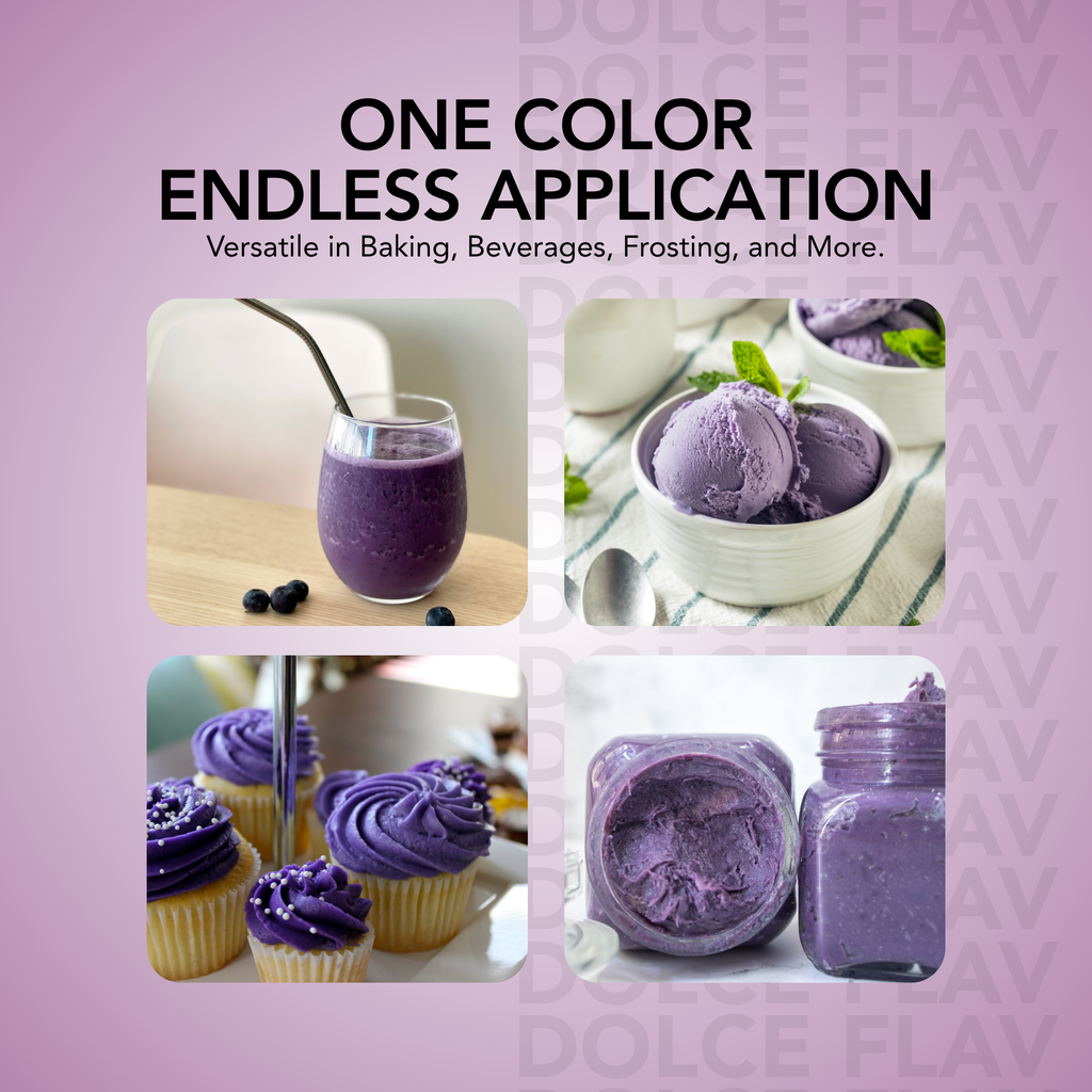 Natural Purple Food Coloring | Red Radish & Huito | 2 oz Dropper ...