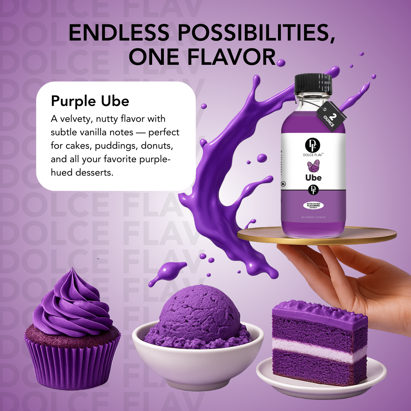 Ube Flavoring Extract - High-Quality Purple Yam Essence – Dolce Flav