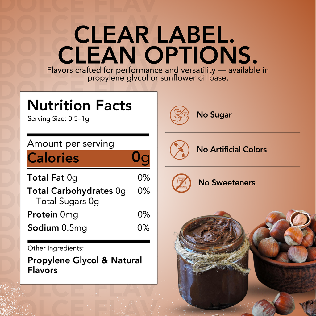 Premium Hazelnut Flavoring | Exceptional Taste | Dolce Foglia – Dolce Flav