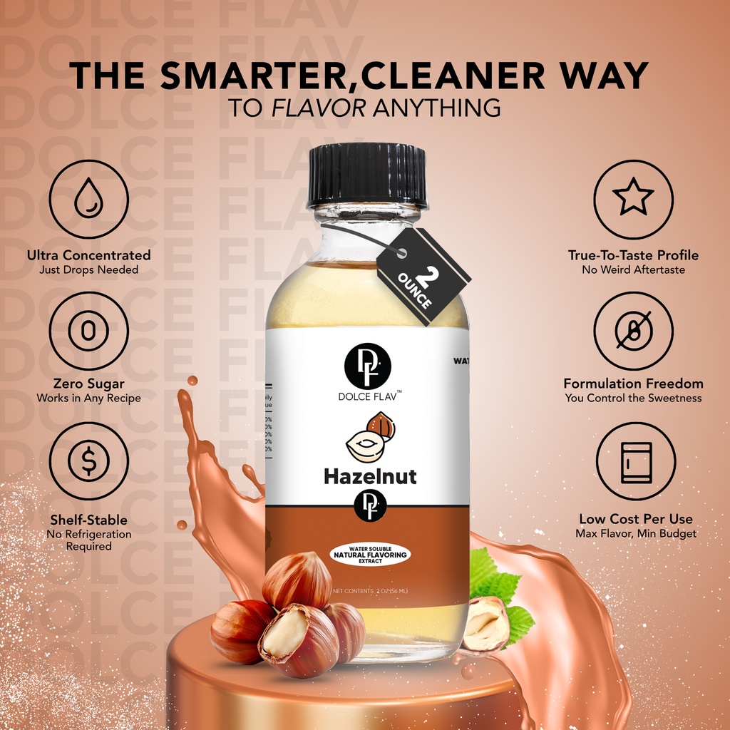 Premium Hazelnut Flavoring | Exceptional Taste | Dolce Foglia – Dolce Flav