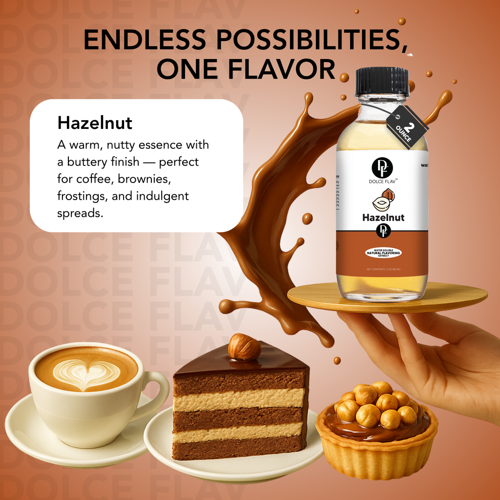 Premium Hazelnut Flavoring | Exceptional Taste | Dolce Foglia – Dolce Flav