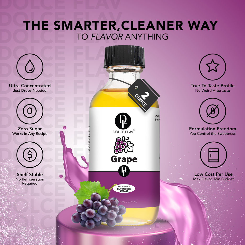Oil Soluble Grape Flavoring | Premium Quality | Dolce Foglia – Dolce Flav