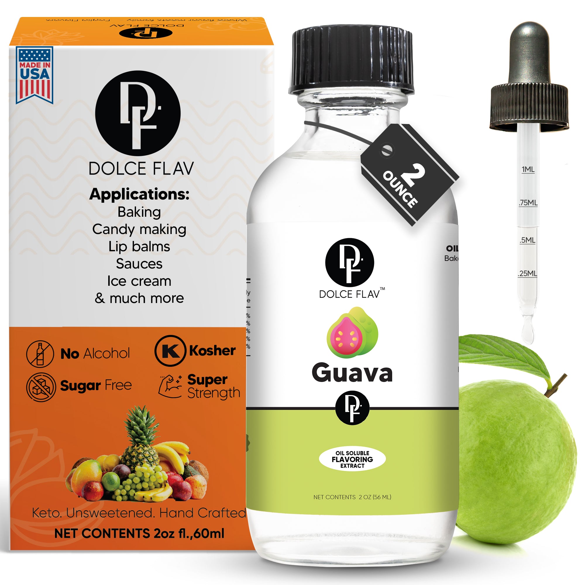 Premium Oil-Soluble Guava Flavor | Dolce Foglia