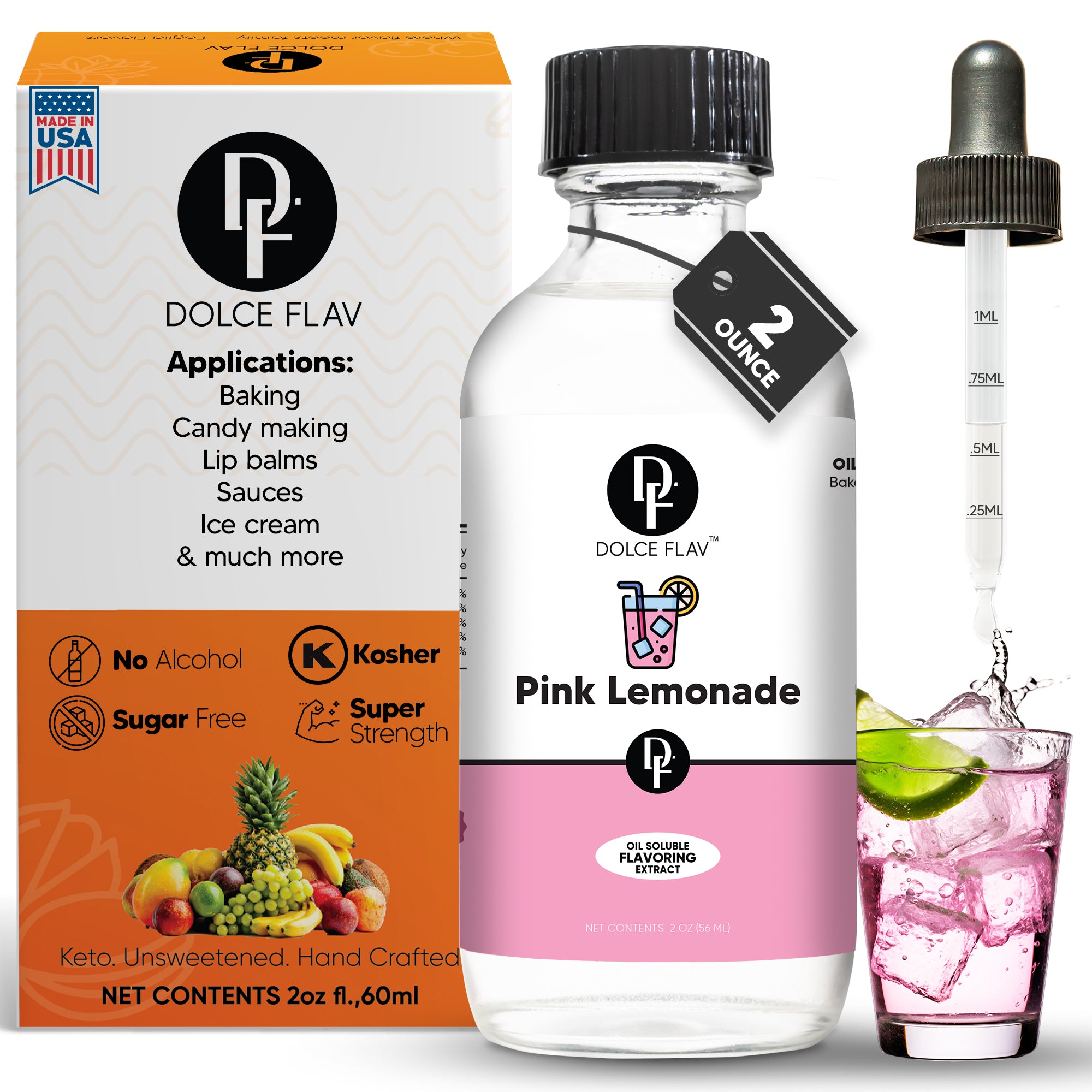 Premium Oil-Soluble Pink Lemonade Flavor | Dolce Foglia – Dolce Flav