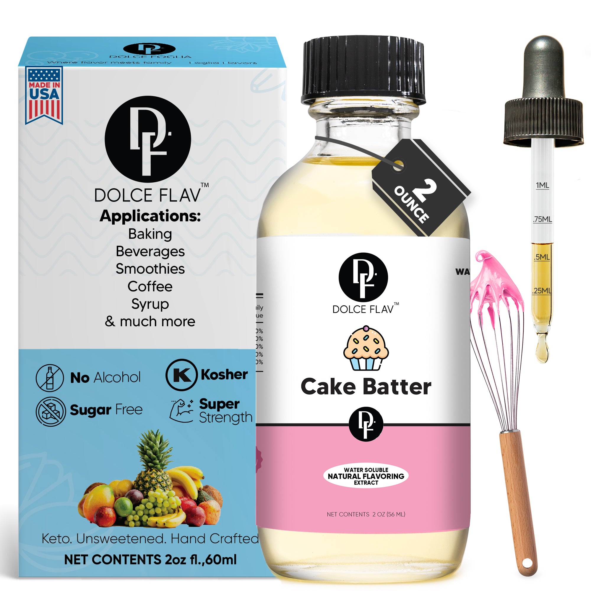 Cake Batter Extract For Cookies, Cakes and Baking Desserts – Dolce Flav