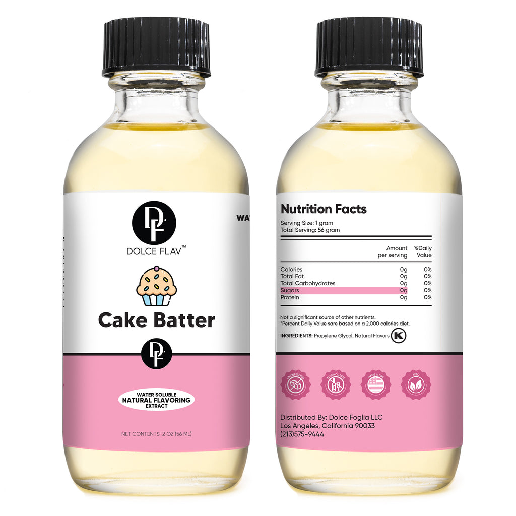 Cake Batter Extract For Cookies, Cakes and Baking Desserts – Dolce Flav