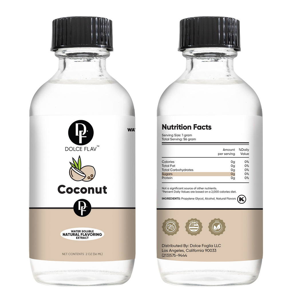 Premium Coconut Extract | Exceptional Taste | Dolce Foglia – Dolce Flav
