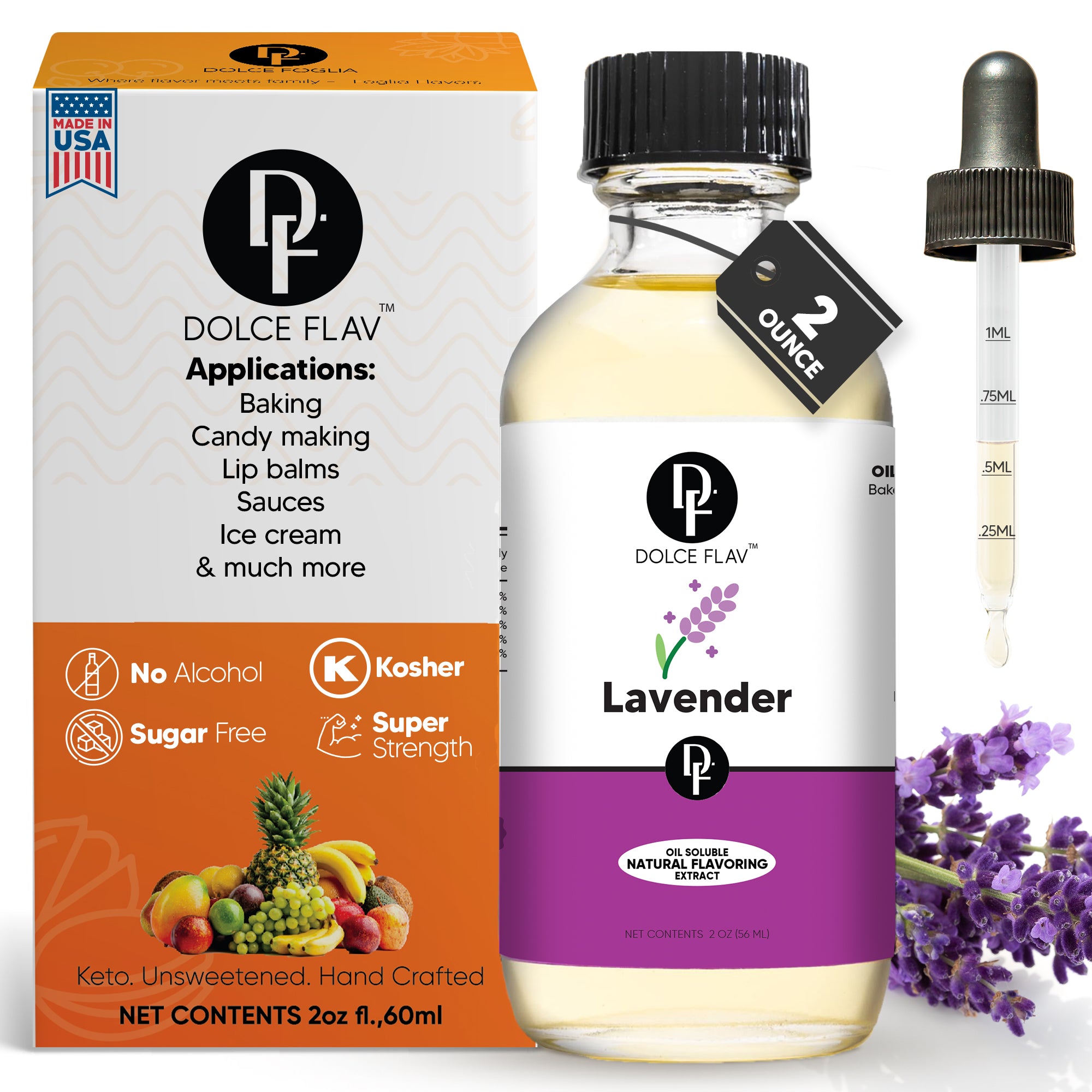 Oil Soluble Lavender Flavoring | Premium Quality | Dolce Foglia – Dolce ...