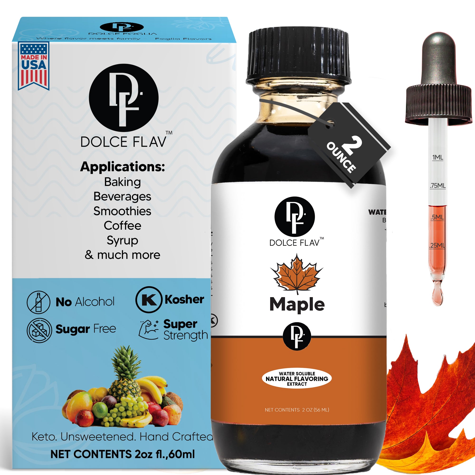 Premium Maple Extract | Exceptional Taste | Dolce Foglia – Dolce Flav